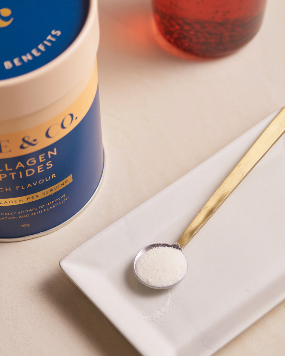 Pure Collagen Peptide Powder Peach | Dose & Co | Australia